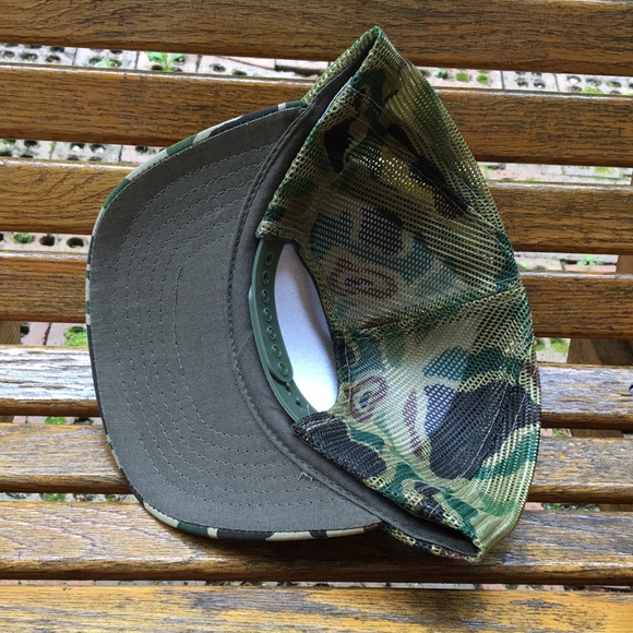 Yupoong | Accessories | Scrap Metal Hat Yupoong Snapback Puffy Camo ...